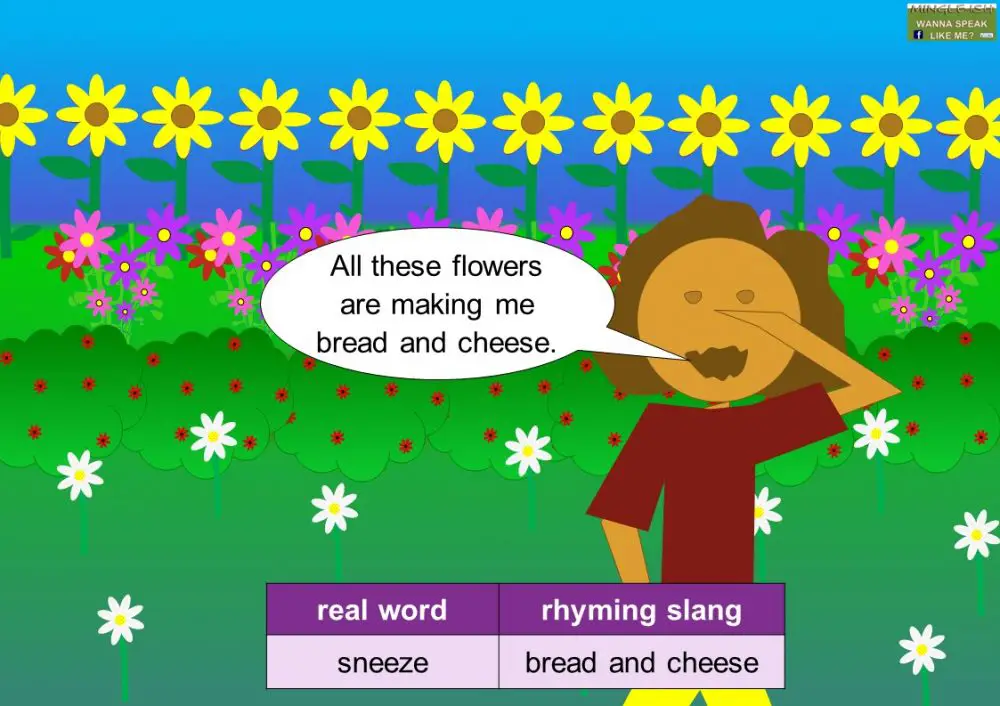 Cockney rhyming slang - Mingle-ish