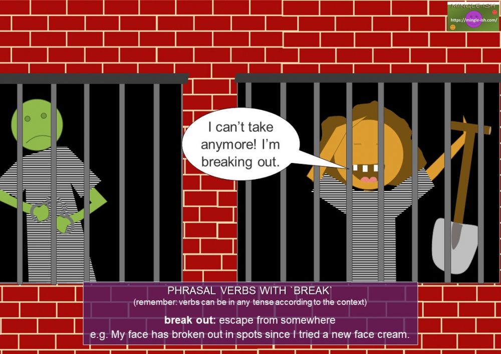 Phrasal verbs with break - Mingle-ish