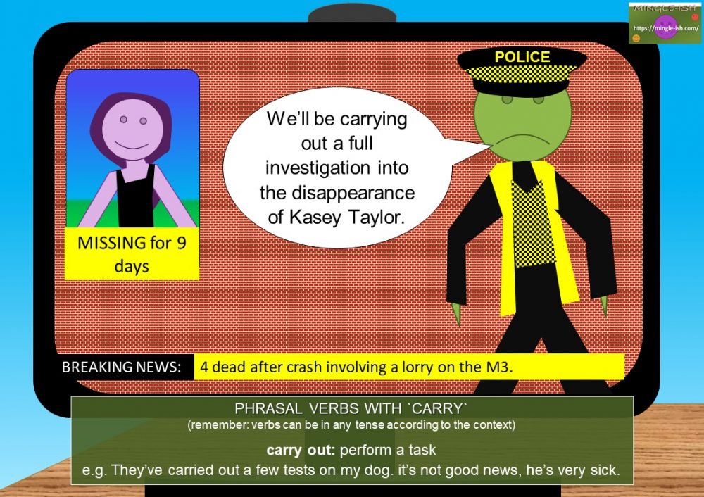 Phrasal verbs with carry - Mingle-ish