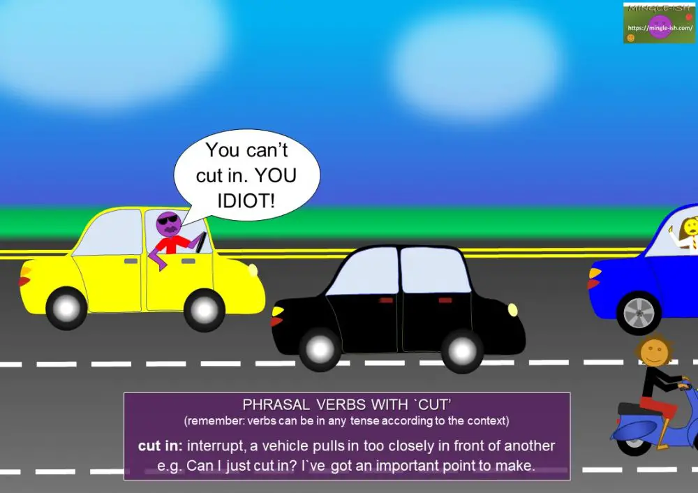 Phrasal verbs with cut - Mingle-ish