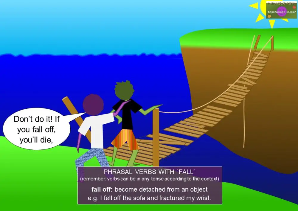 Phrasal verbs with fall - Mingle-ish
