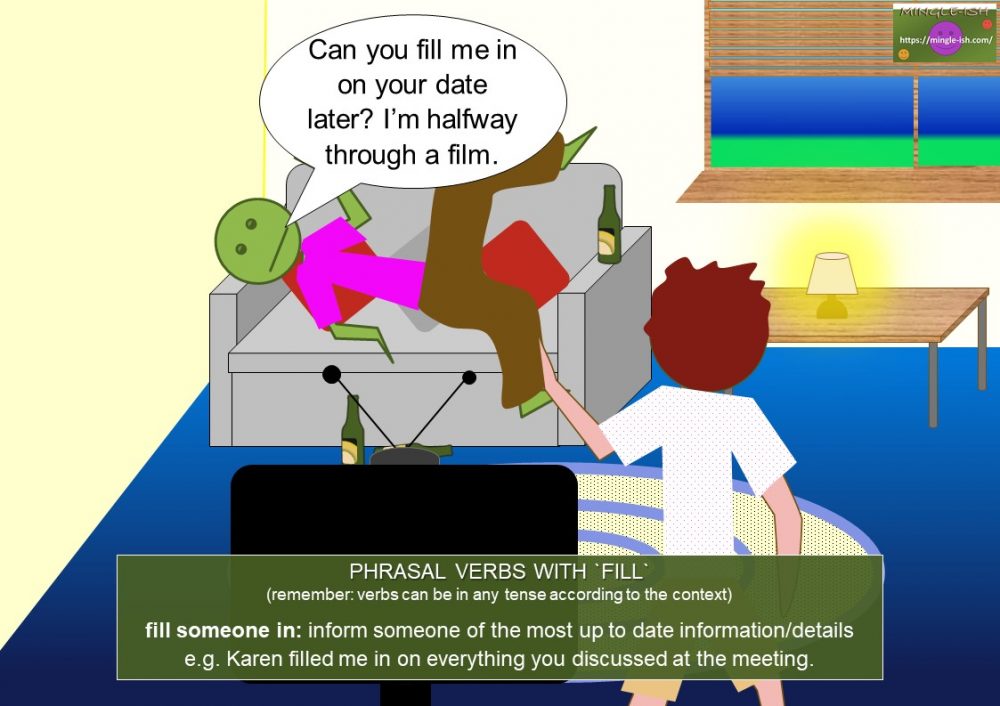 Phrasal verbs with fill - Mingle-ish