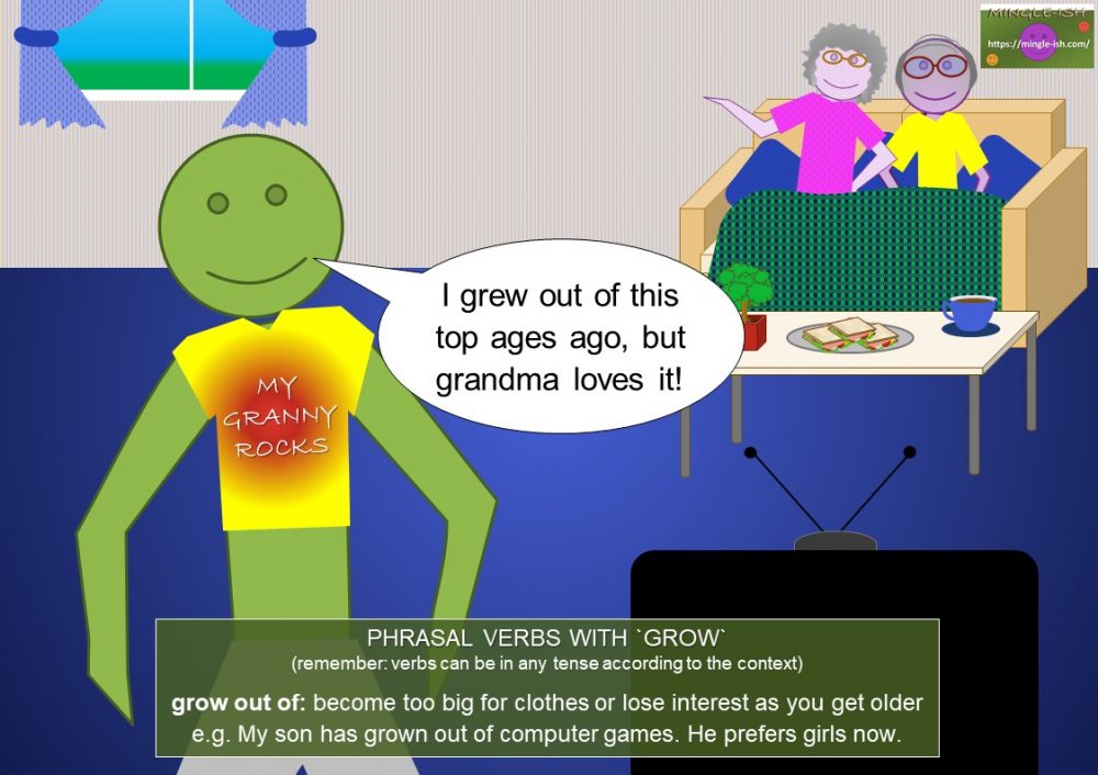 Phrasal verbs with grow - Mingle-ish