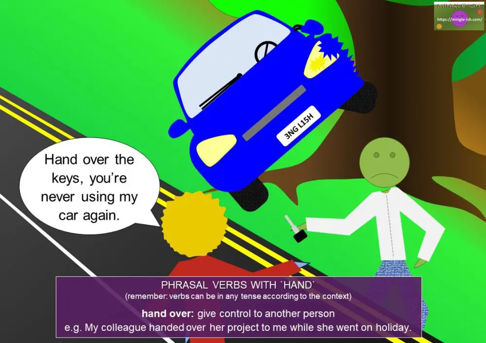 Phrasal verbs with hand - Mingle-ish