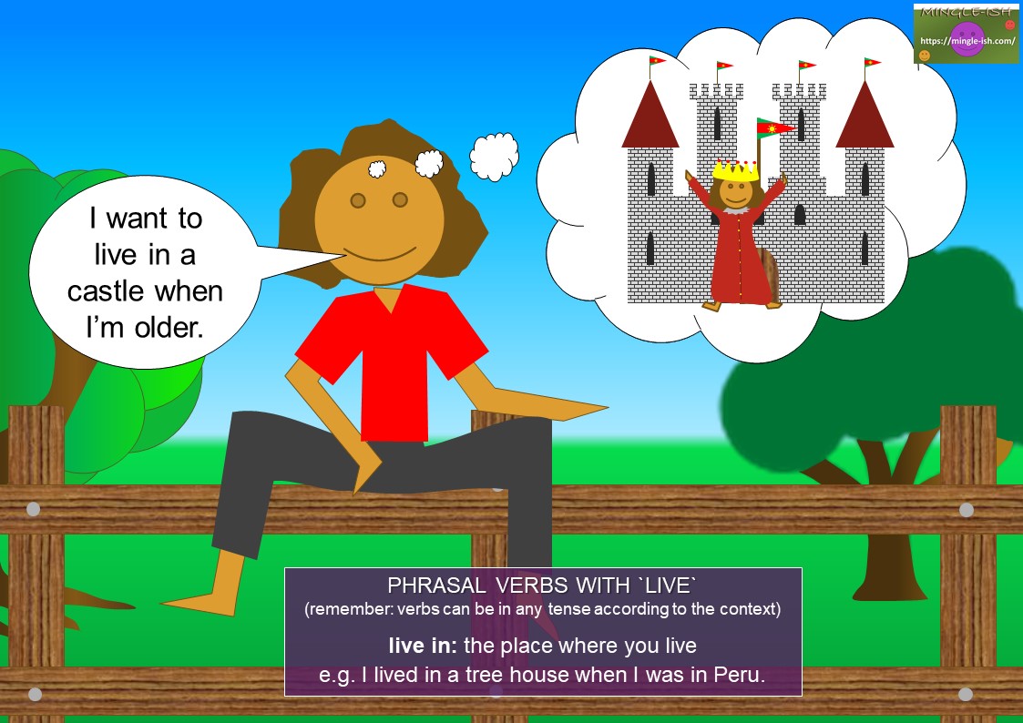 Phrasal Verbs With Live Mingle ish
