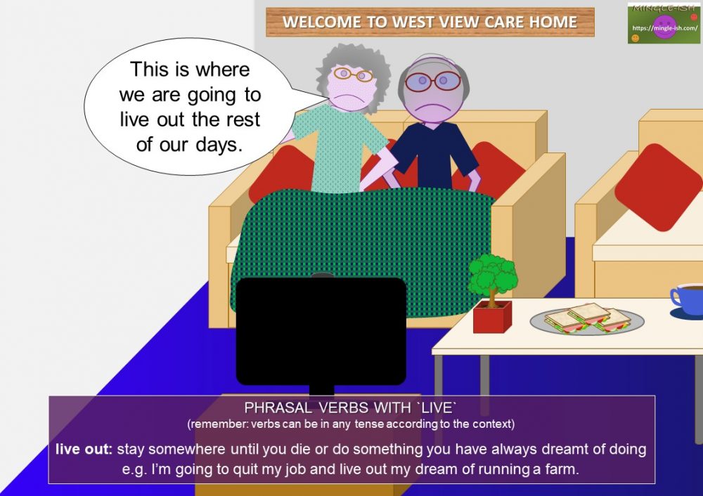 Phrasal verbs with live - Mingle-ish