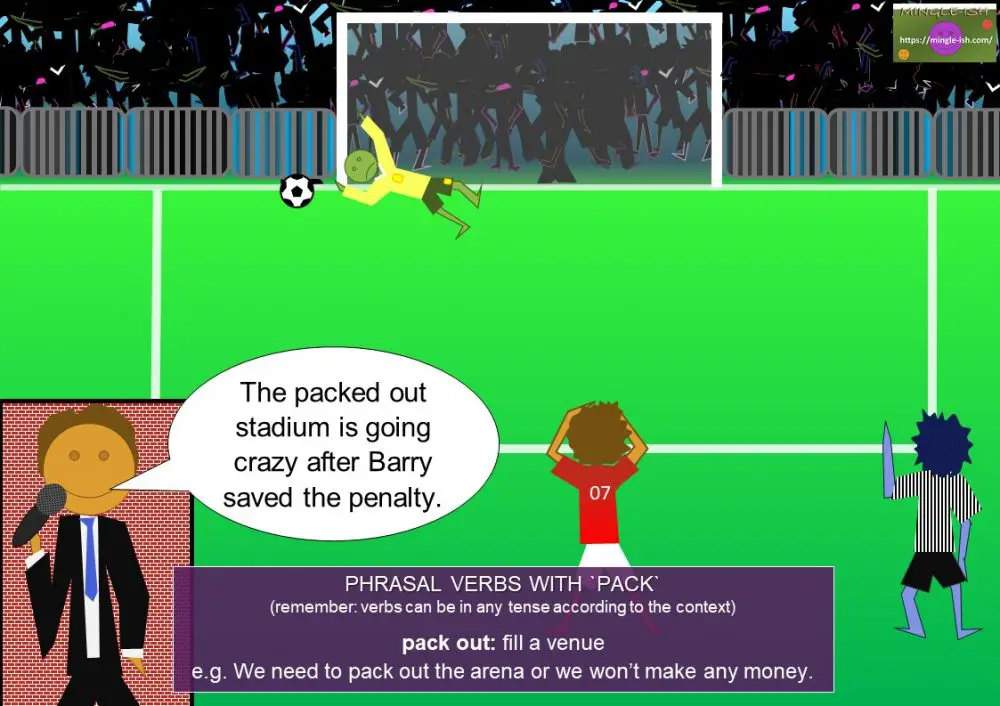 Phrasal verbs with pack - Mingle-ish