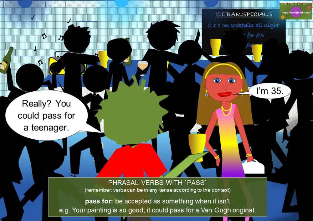 Phrasal verbs with pass - Mingle-ish