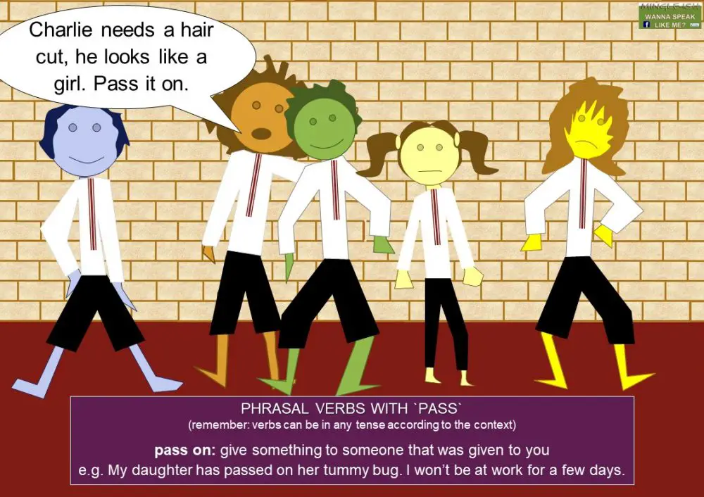 Phrasal verbs with pass - Mingle-ish