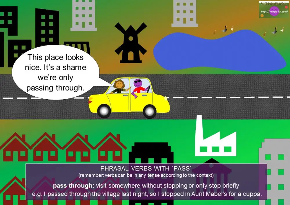 Phrasal verbs with pass - Mingle-ish