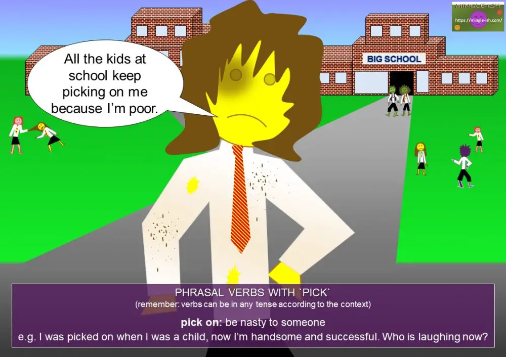 Phrasal verbs with pick - Mingle-ish