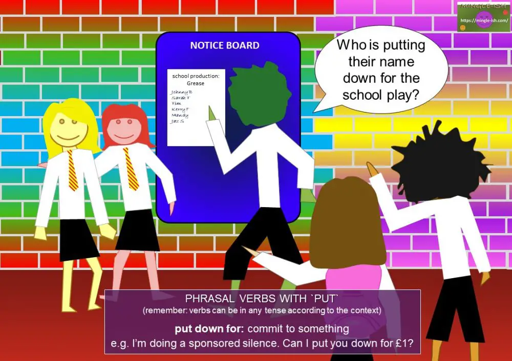 Phrasal verbs with put - Mingle-ish