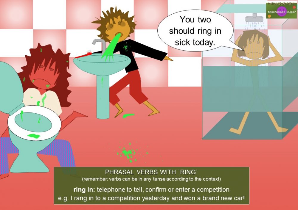 Phrasal verbs with ring WITH PICTURES - Mingle-ish