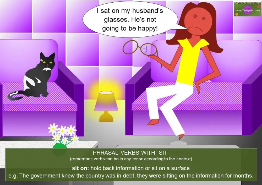 Phrasal verbs with sit - WITH PICTURES - Mingle-ish