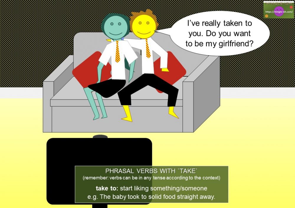 Phrasal verbs with take - Mingle-ish