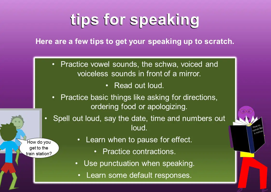 Hints and tips for speaking English - Mingle-ish