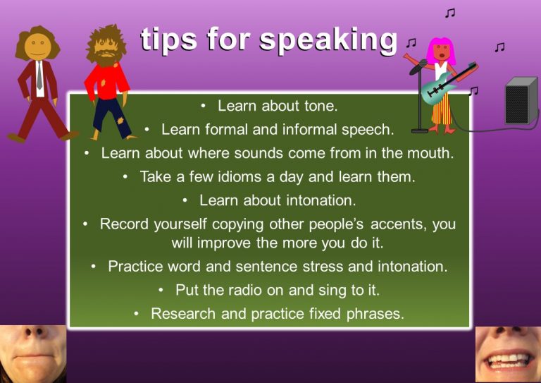 Hints and tips for speaking English - Mingle-ish