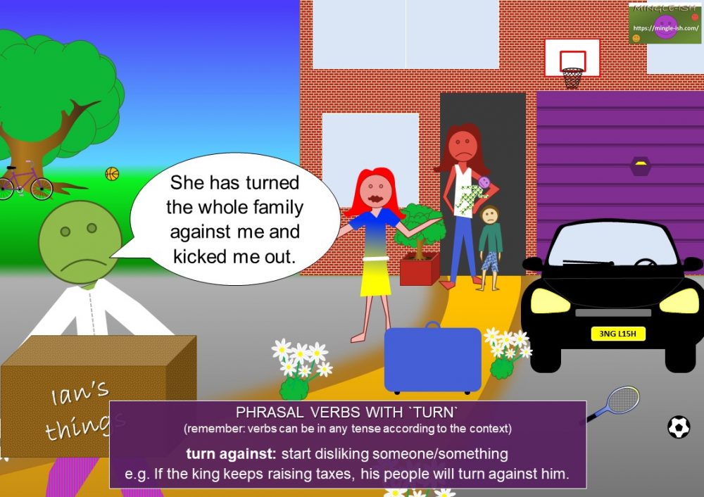 Phrasal verbs with turn - Mingle-ish