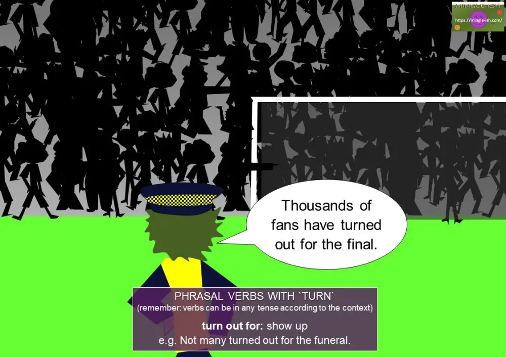 Phrasal verbs with turn - Mingle-ish