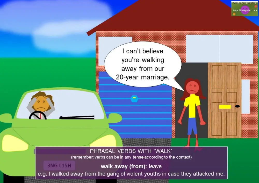 Phrasal verbs with walk - Mingle-ish