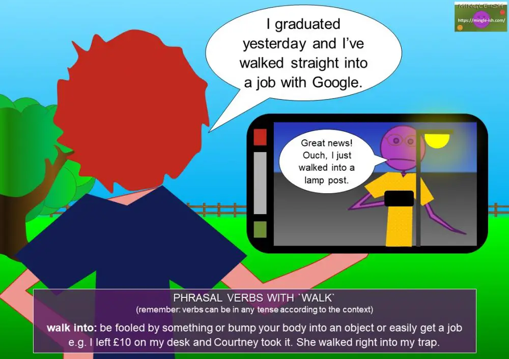 Phrasal verbs with walk - Mingle-ish