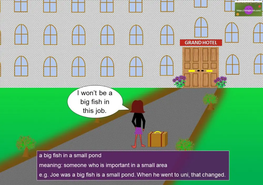 Water creature idioms - Mingle-ish