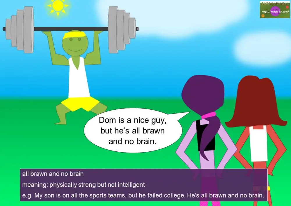 BRAIN idioms (body idioms) - Mingle-ish
