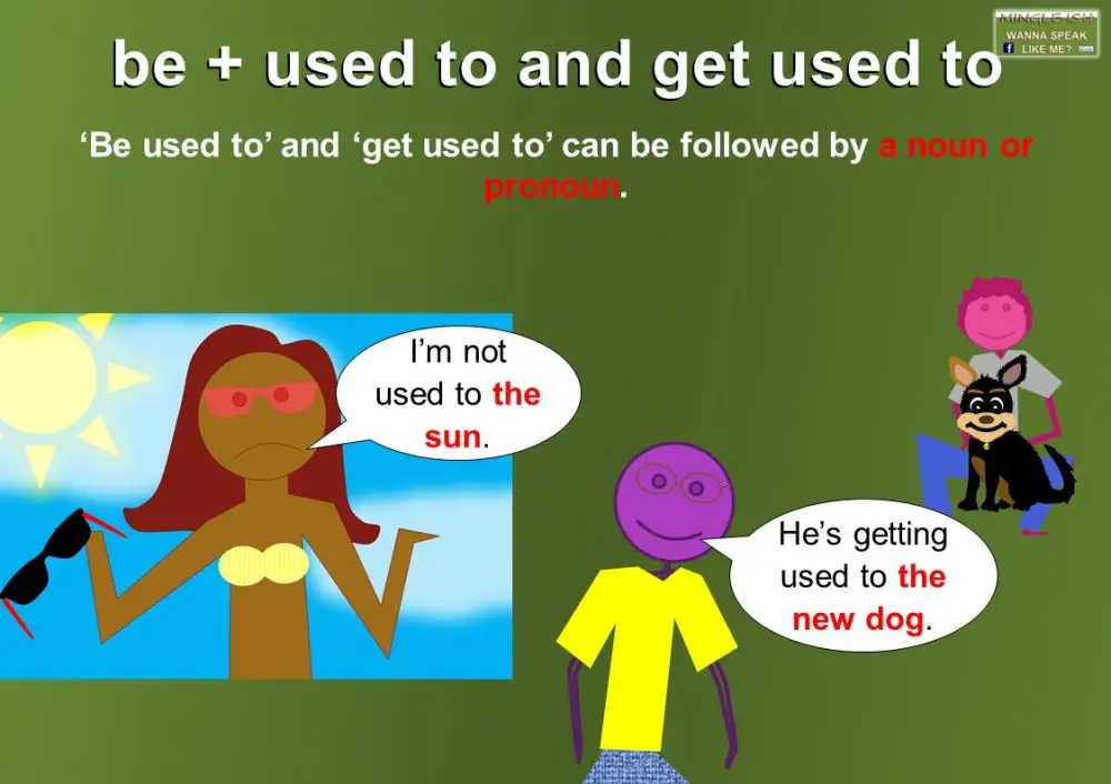 Grammar Differences: Used To, Be Used To, Get Used To - Mingle-ish
