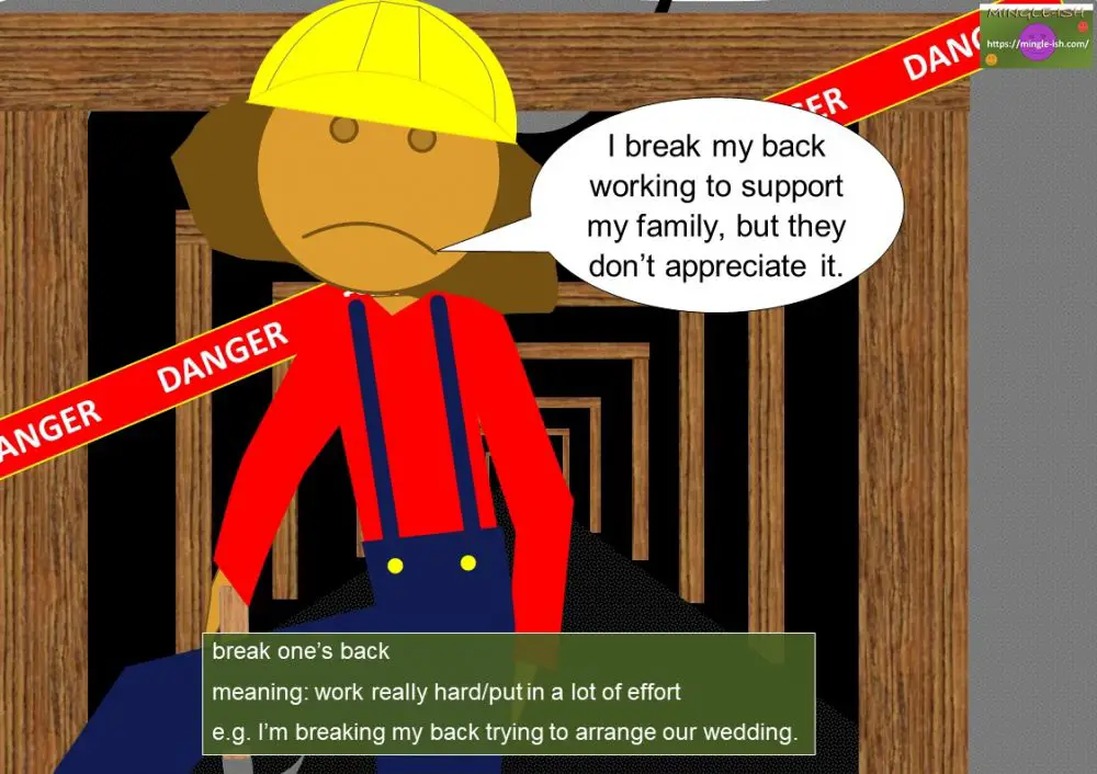 BACK idioms (body idioms) - Mingle-ish