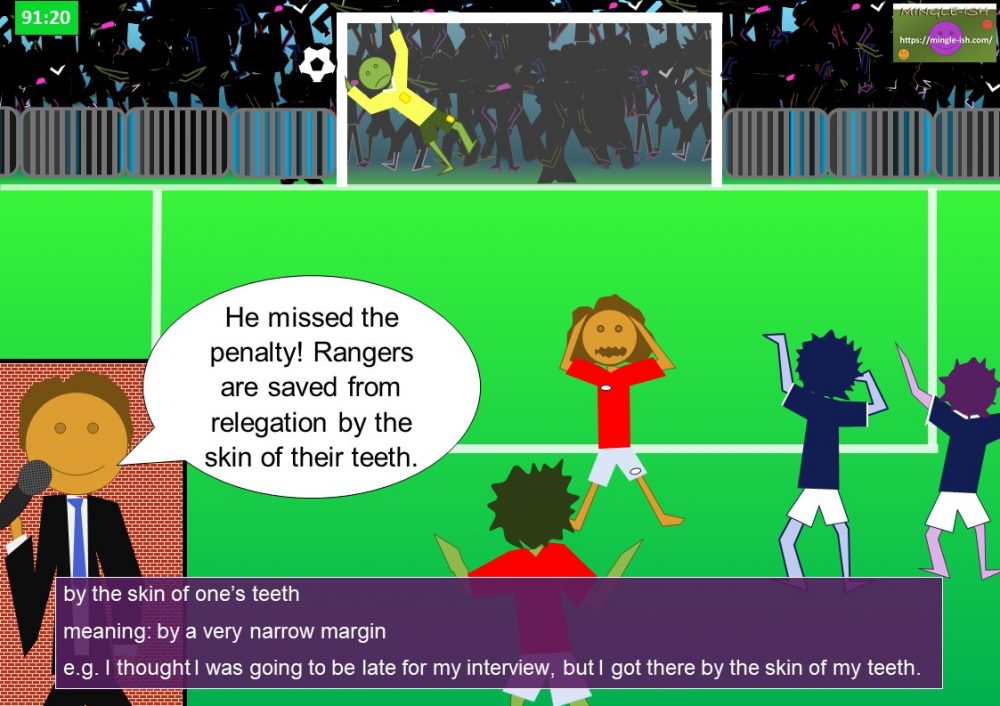 SKIN idioms (body idioms) - Mingle-ish