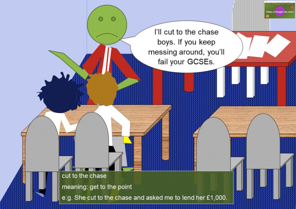 Idioms with verbs - CUT - Mingle-ish