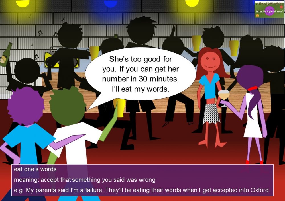 Idioms with verbs - EAT - Mingle-ish