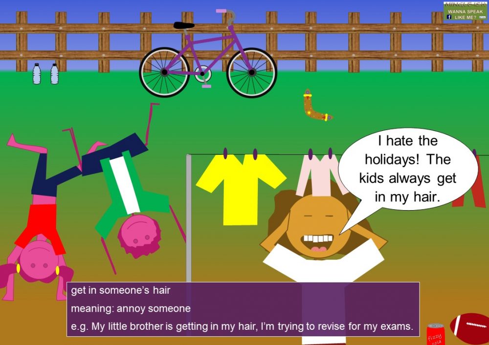 HAIR idioms (body idioms) - Mingle-ish