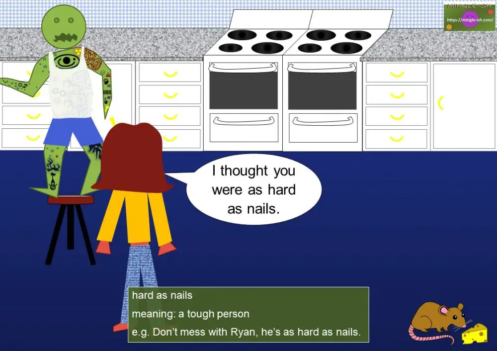 Idioms and phrases with adjectives - Hard - Mingle-ish