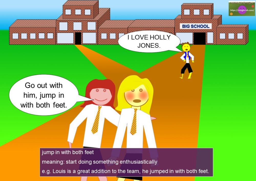 Idioms with verbs - JUMP - Mingle-ish