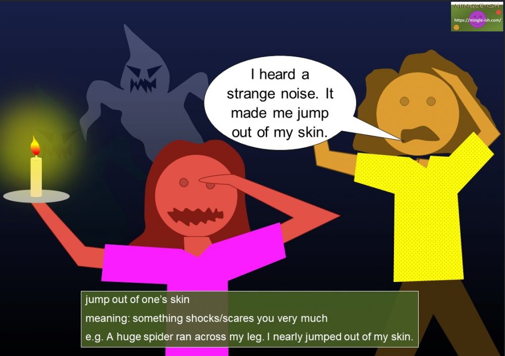 SKIN idioms (body idioms) - Mingle-ish