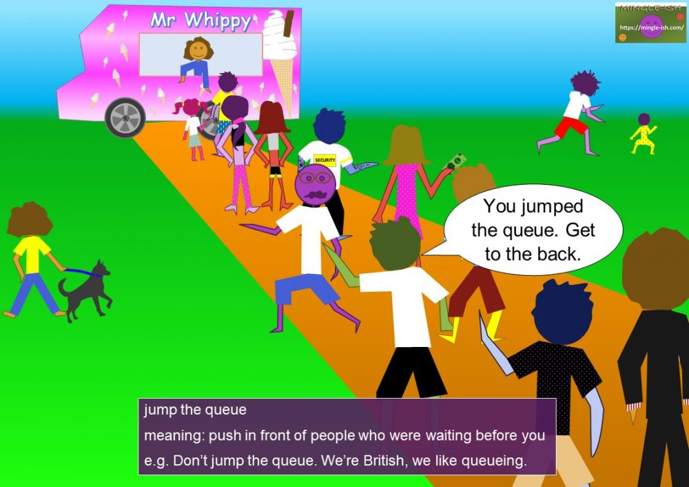 Idioms with verbs - JUMP - Mingle-ish