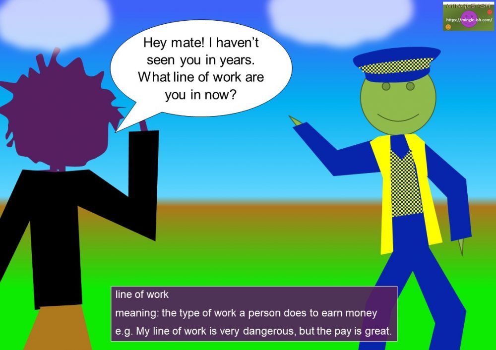 Idioms with verbs - WORK - Mingle-ish