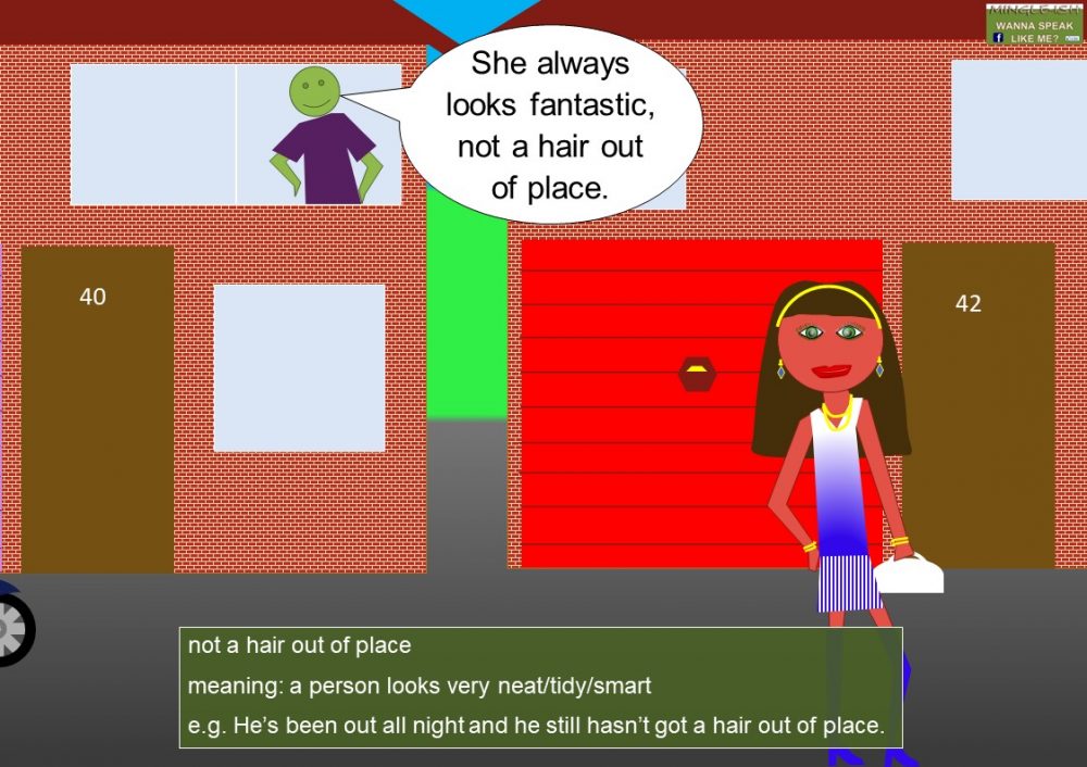 HAIR idioms (body idioms) - Mingle-ish