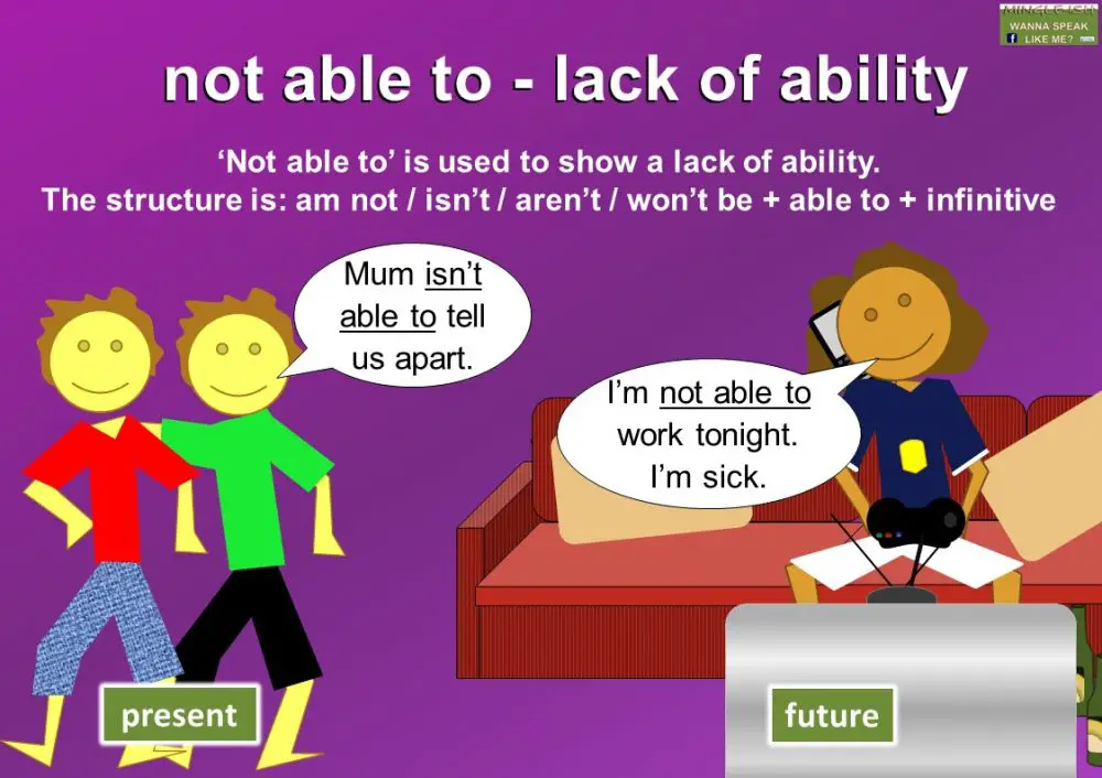 Modal verbs - Can, could, able to - Mingle-ish