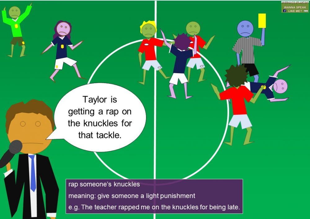 KNUCKLE idioms (body idioms) - Mingle-ish