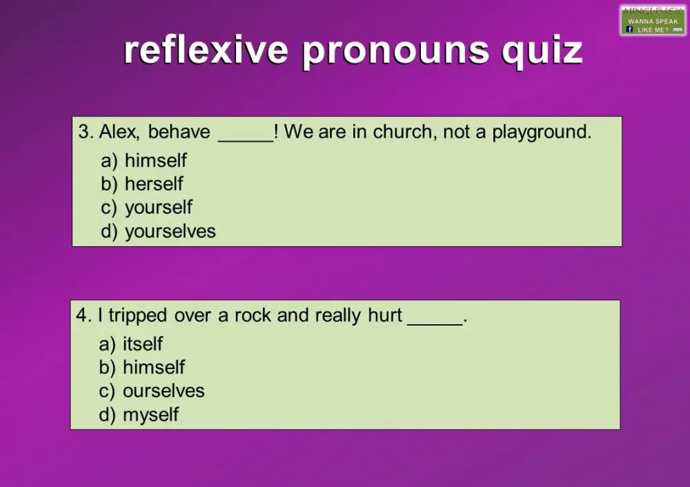 Reflexive Pronouns – Guide with Examples for ESL Learners