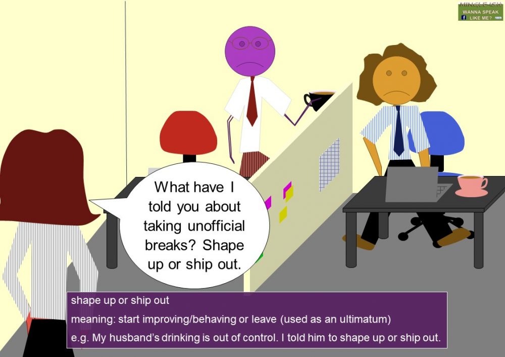 Shape idioms and expressions - Mingle-ish