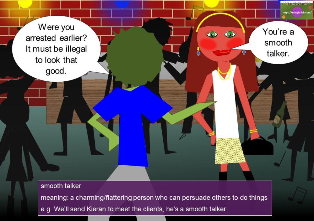 Idioms with verbs - TALK - Mingle-ish