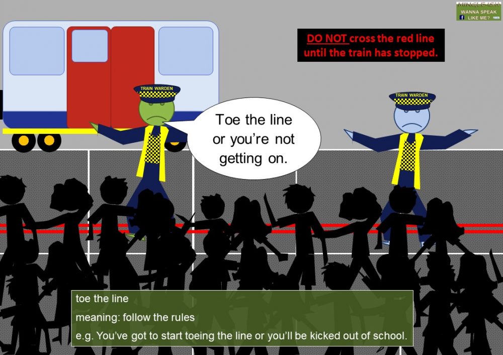 TOE idioms (body idioms) - Mingle-ish