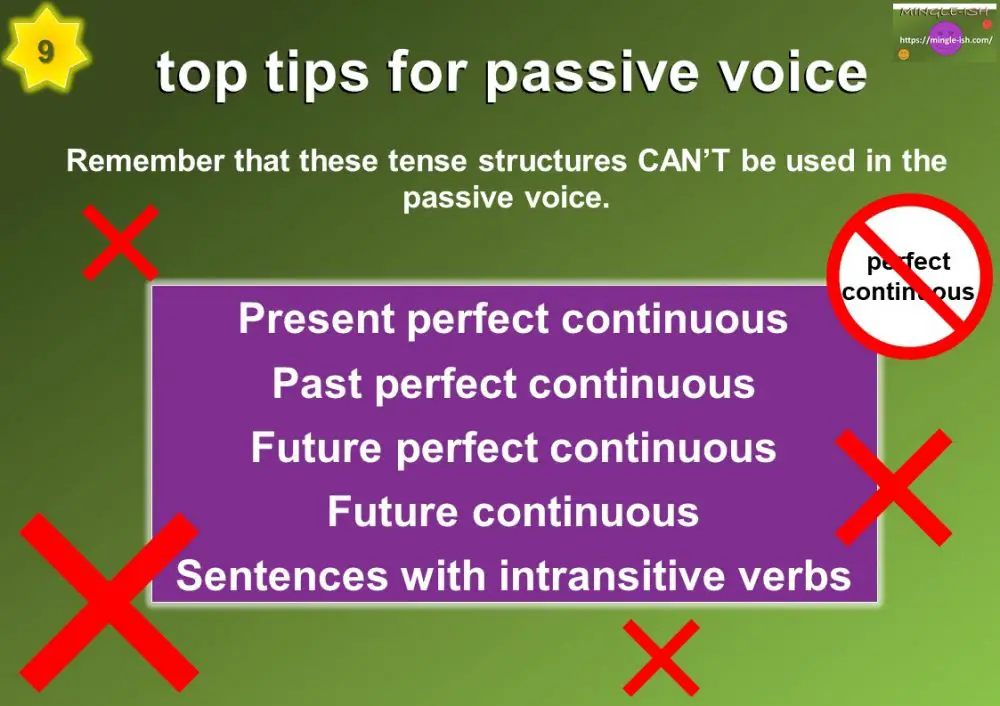 Passive voice definition and examples - Mingle-ish