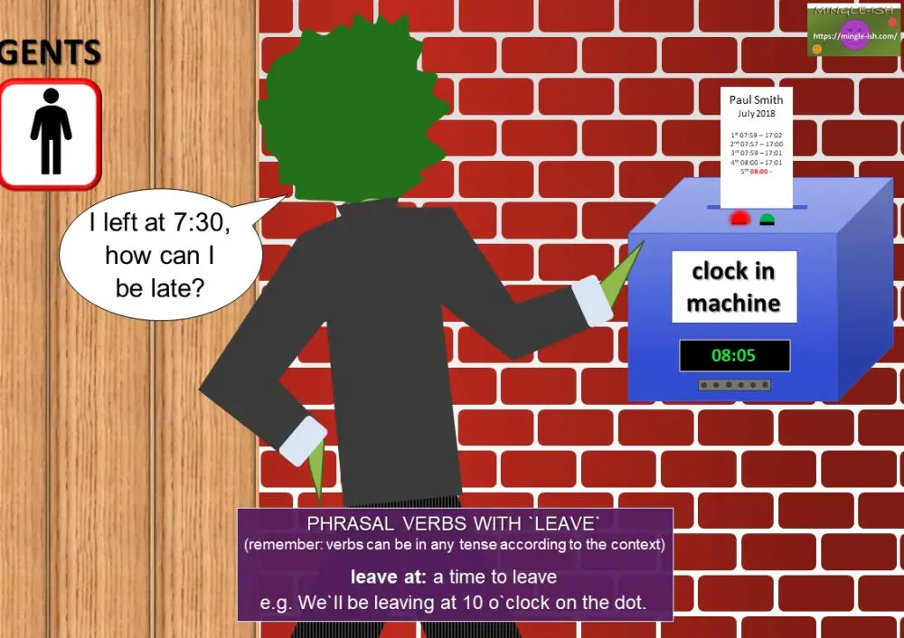Phrasal verbs with leave - Mingle-ish