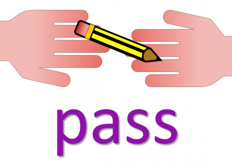 Phrasal verbs with pass - Mingle-ish