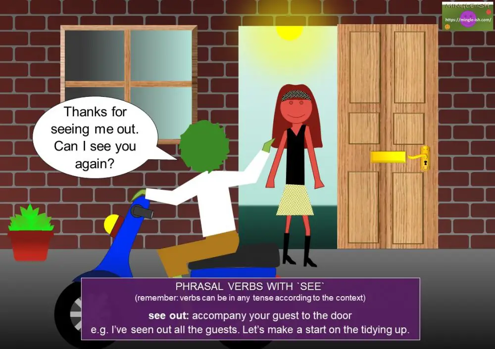 Phrasal verbs with see - 5 PICTURE examples - Mingle-ish