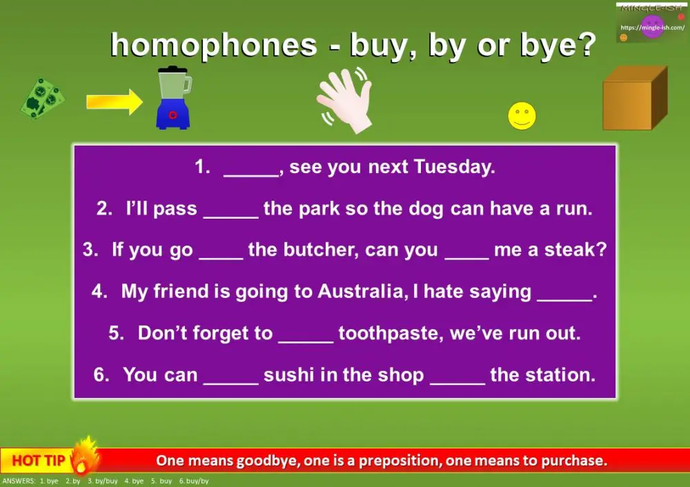 Homophones: 120+ with examples - Mingle-ish